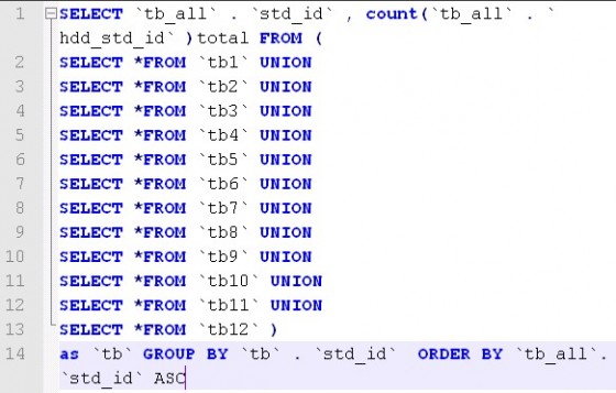 คำสั่ง SQL รวมหลายๆตารางเข้าด้วยกัน – Pongpat Janthai Green